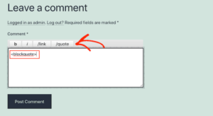 How to Add Quicktags in WordPress Comment Forms