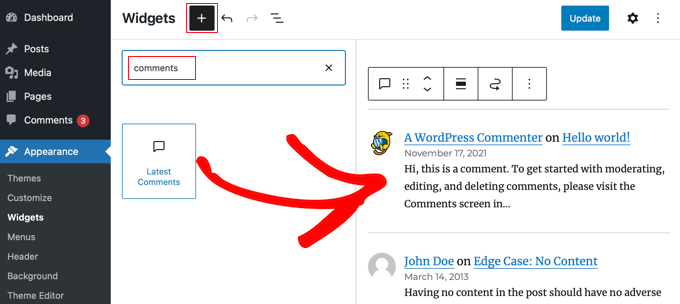  How To Show Recent Comments In WordPress Sidebar 