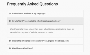 How to Add a Frequently Asked Questions - FAQs section in WordPress