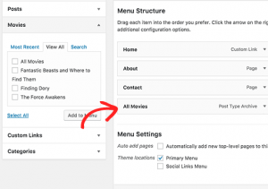 How to Add Post Type Archive in WordPress Navigation Menus