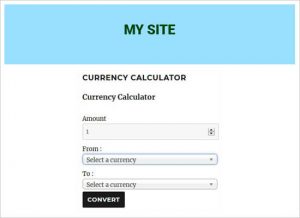How to Add a Currency Converter in WordPress