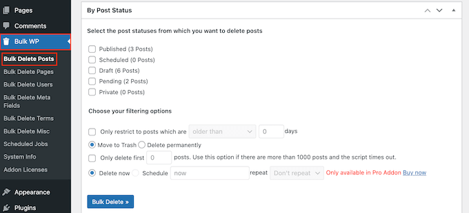 How to Bulk Delete WordPress Posts (2 Easy Solutions) How to Bulk Delete WordPress Posts (2 Easy Solutions)