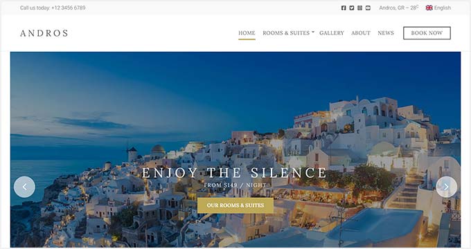 25 Best Hotel WordPress Themes with Beautiful Designs (2023)