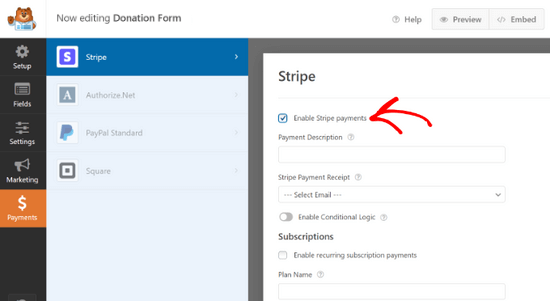 How to Add Stripe Donate Button in WordPress (+ Recurring Option)