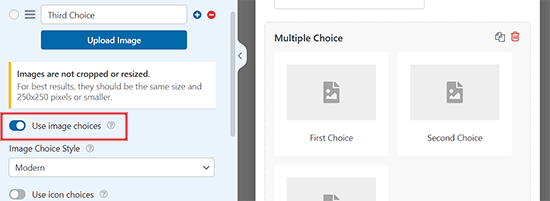 How to Add Image Choices in WordPress Forms