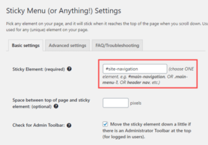 How to Create a Sticky Floating Navigation Menu in WordPress