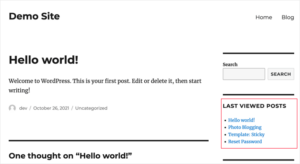 How to Show Last Visited Posts in WordPress