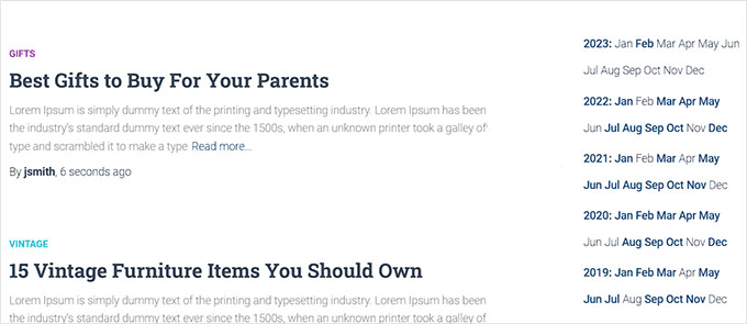 How to Create Compact Archives in WordPress (Step by Step)